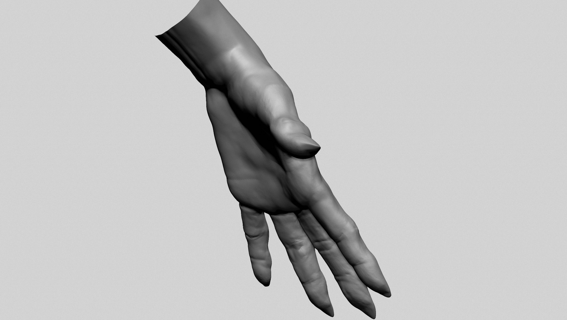 Creature Hand B 3D Model - TurboSquid 2204798
