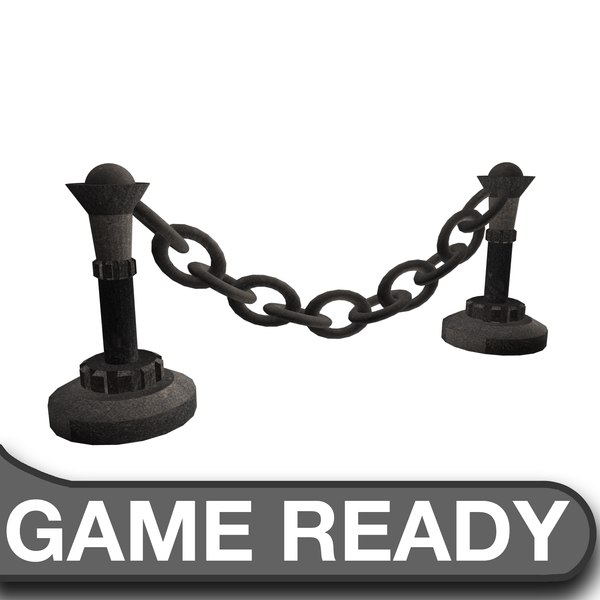 3d metal chain model