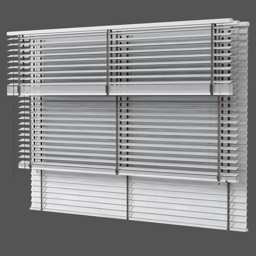 3D Wooden Blinds Set 28 - TurboSquid 2234119