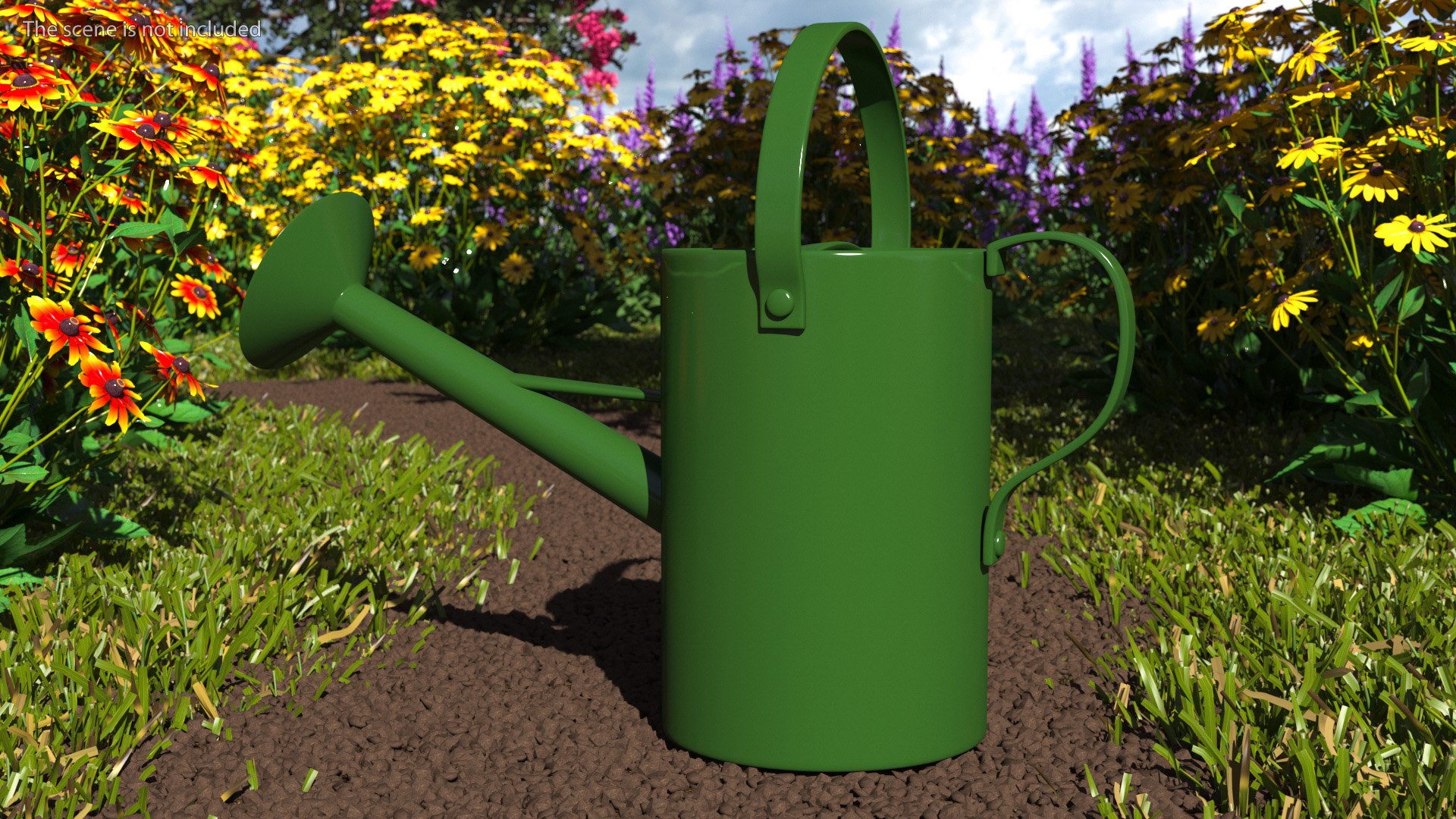 3D Garden Watering Can Green - TurboSquid 1996810