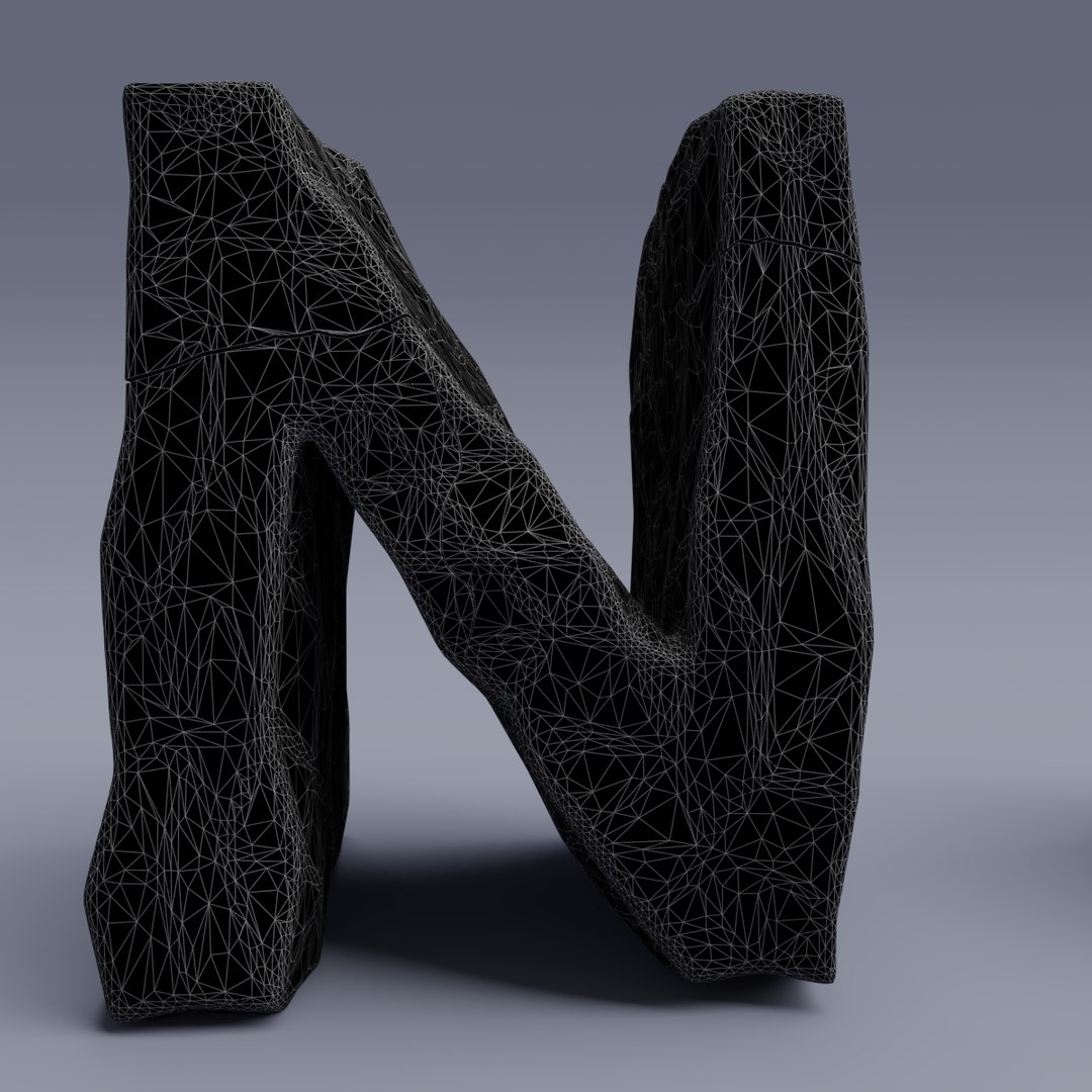 Letter N 3D - TurboSquid 1380717