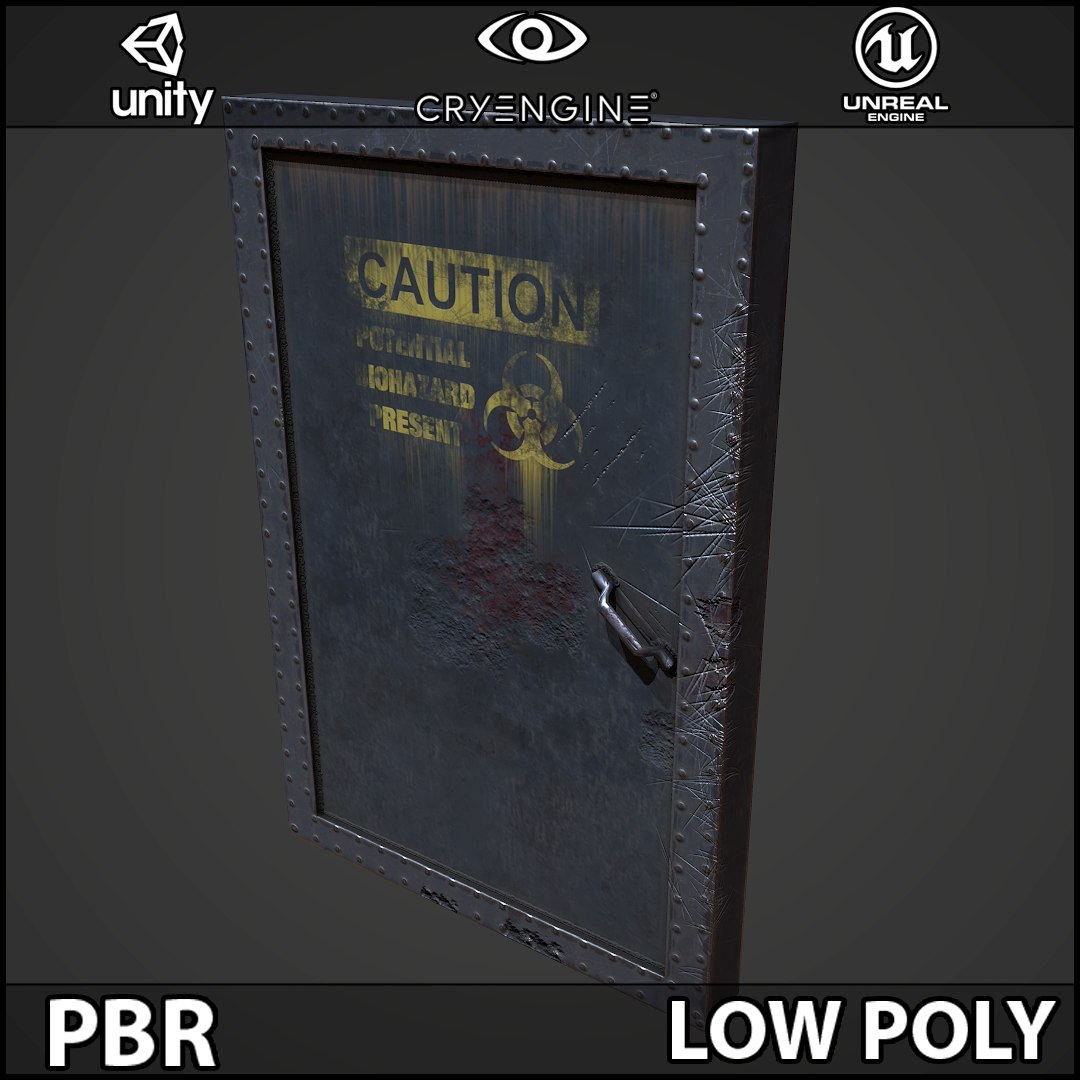 Bunker Door 3D - TurboSquid 1190662