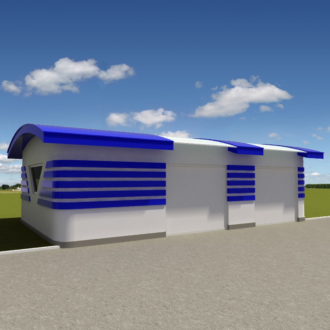 3d Gas Station V25 Service Model