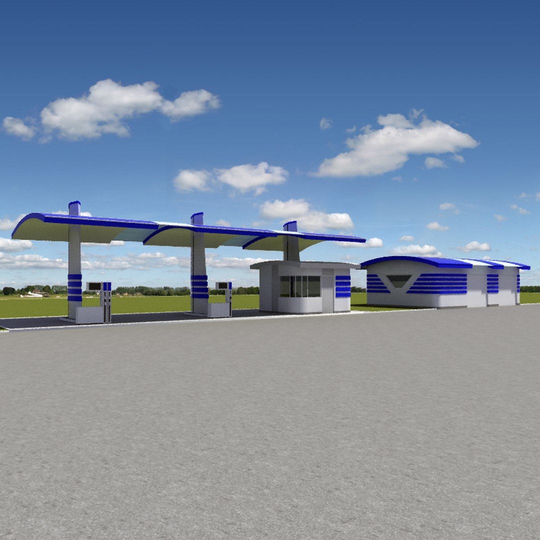3d Gas Station V25 Service Model