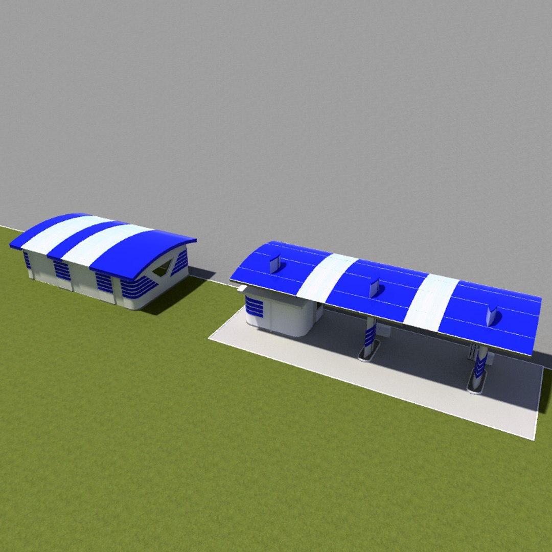 3d Gas Station V25 Service Model