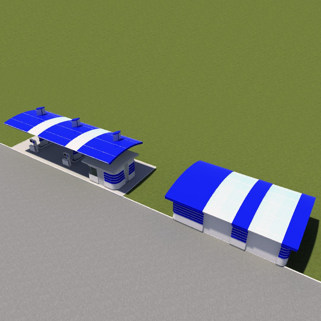 3d Gas Station V25 Service Model