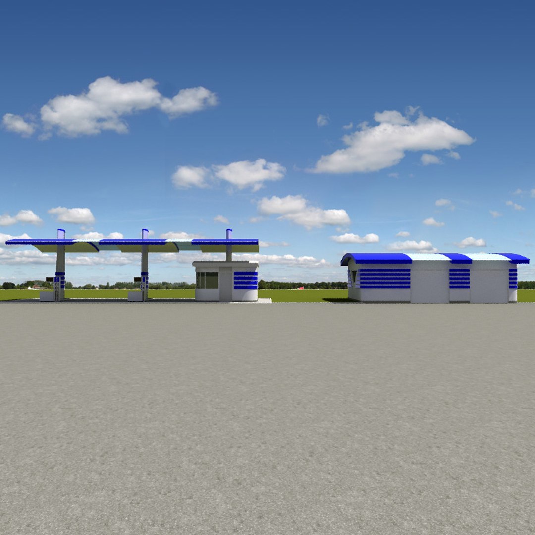 3d Gas Station V25 Service Model