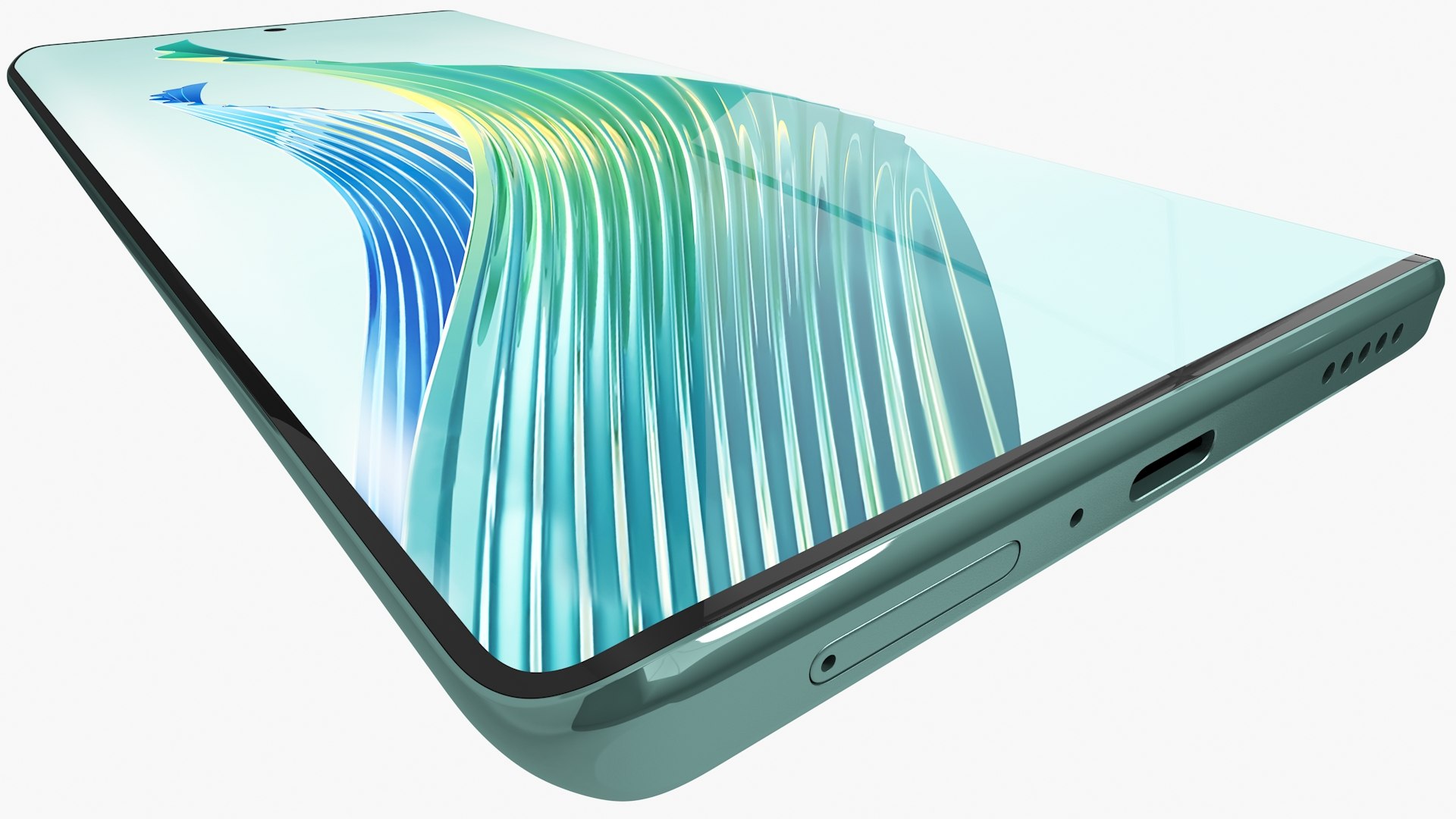 3D Honor Magic 5 Lite -X9a- Green - TurboSquid 2035949