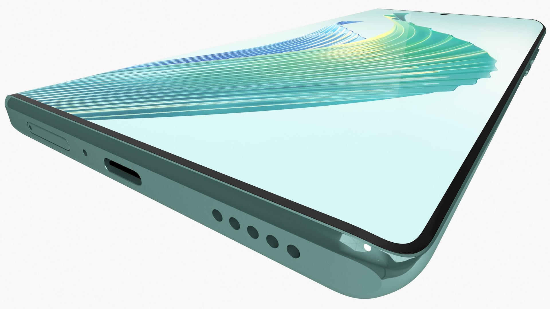 3D Honor Magic 5 Lite -X9a- Green - TurboSquid 2035949