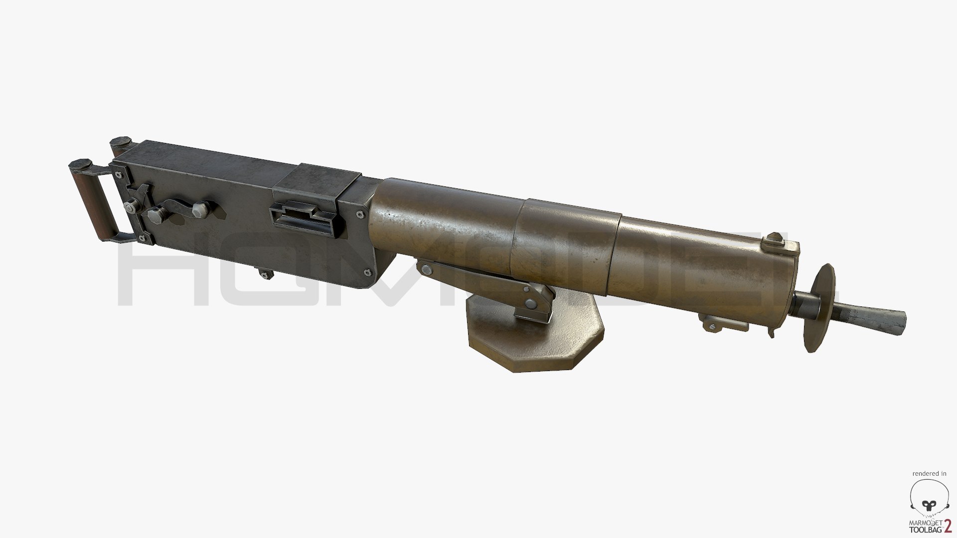 Free 3D German MG 0815 Gun PBR Model - TurboSquid 2003309