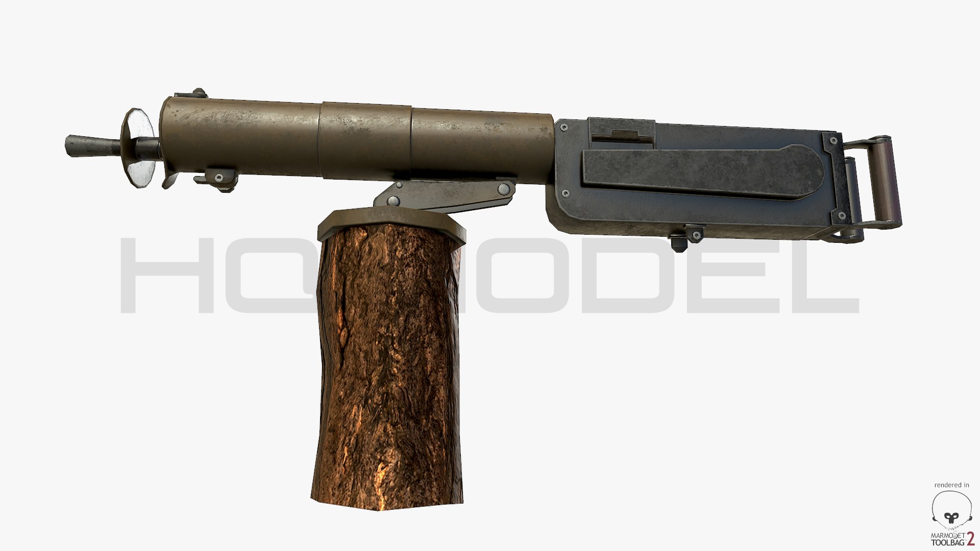 Free 3D German MG 0815 Gun PBR Model - TurboSquid 2003309