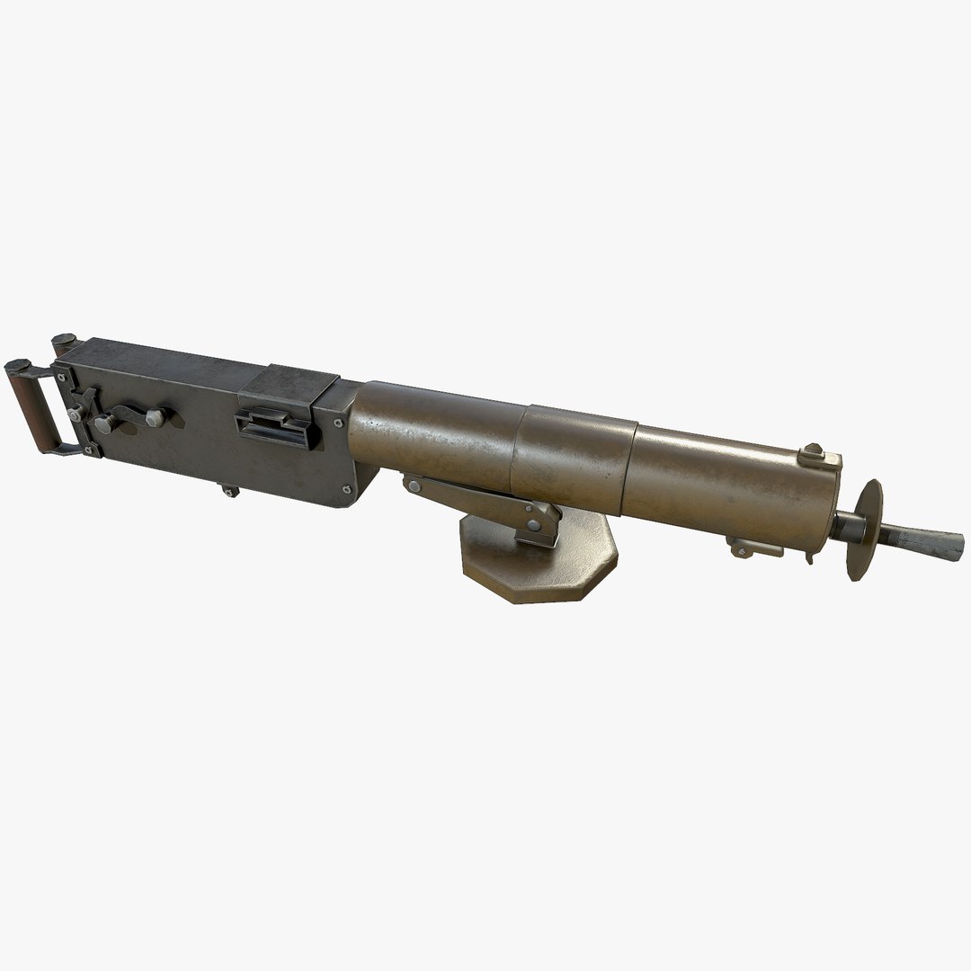 Free 3D German MG 0815 Gun PBR model - TurboSquid 2003309