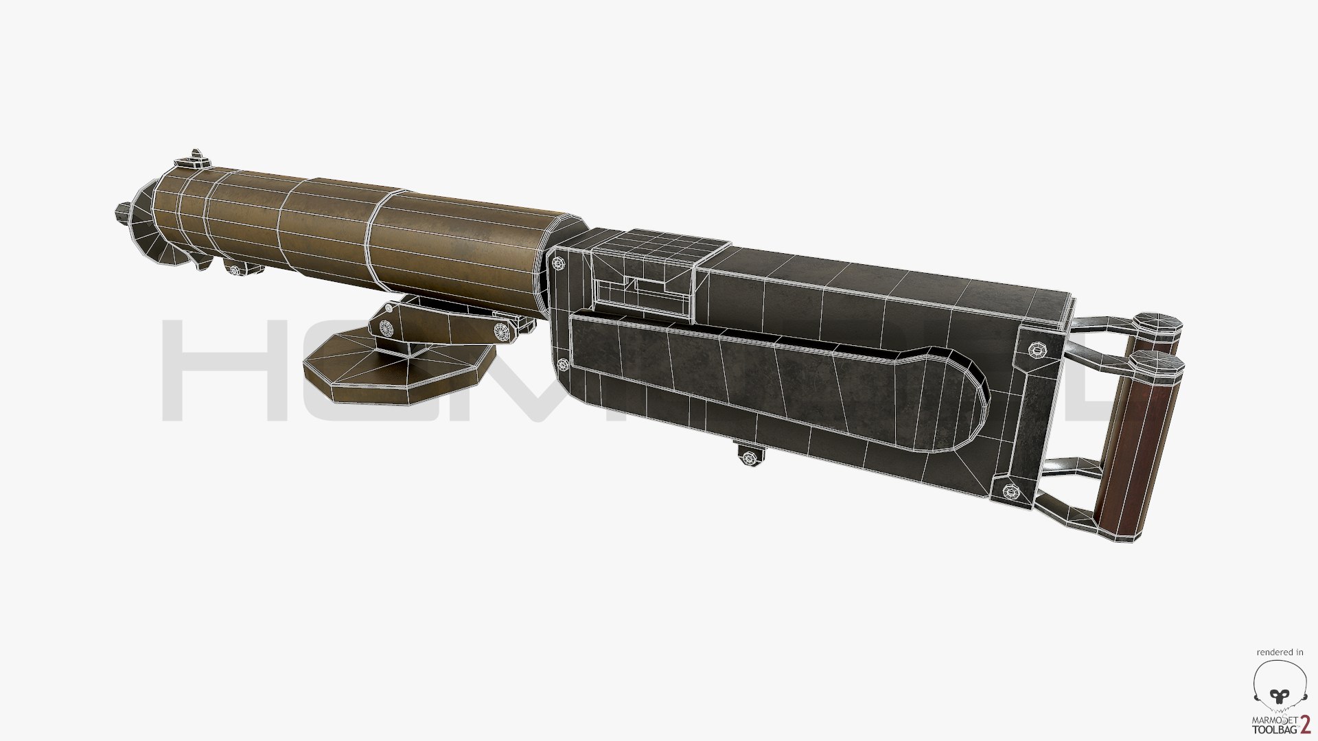 Free 3D German MG 0815 Gun PBR Model - TurboSquid 2003309