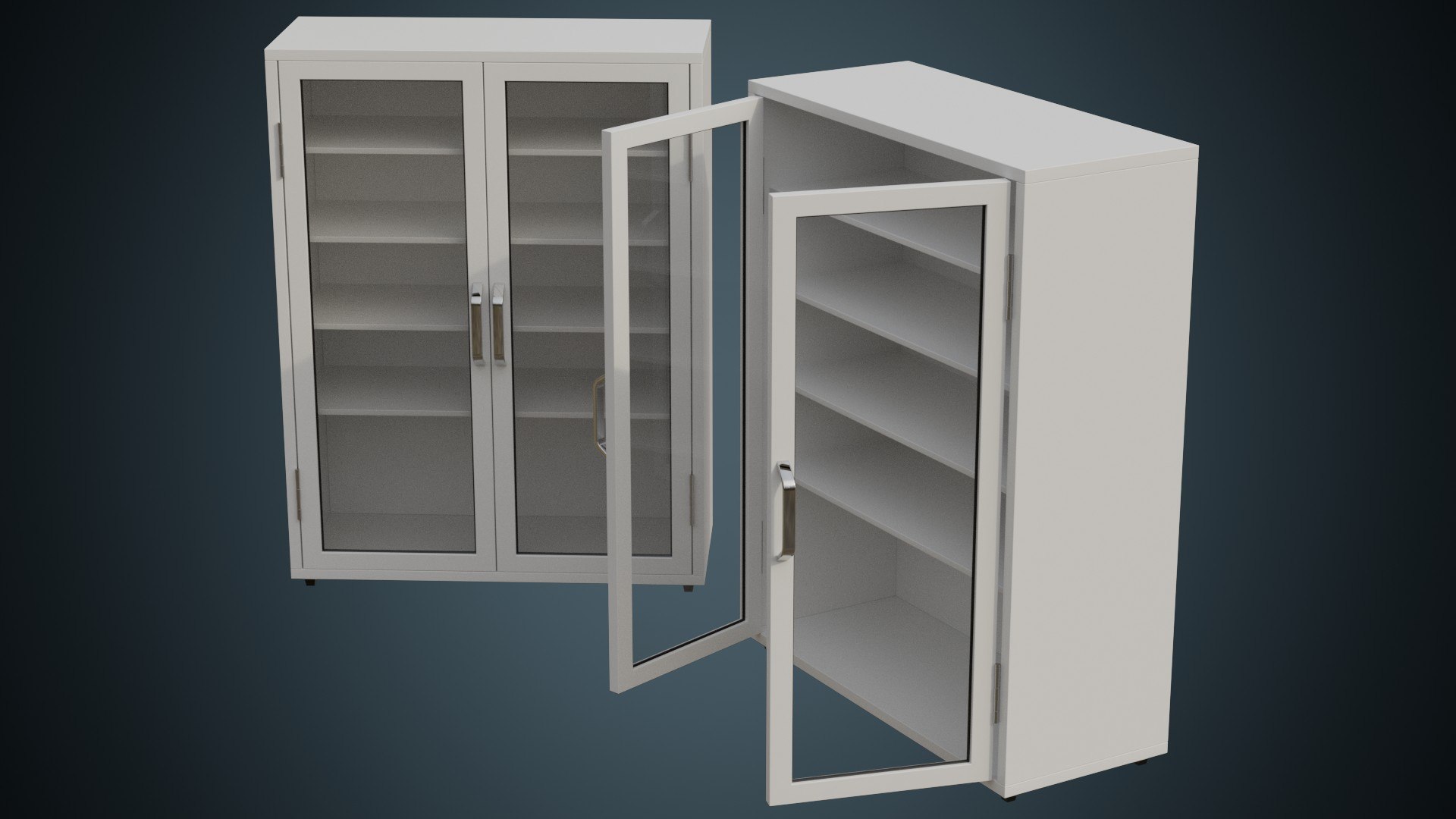 Medical Cabinet 2 Basic 3D Model - TurboSquid 2184590