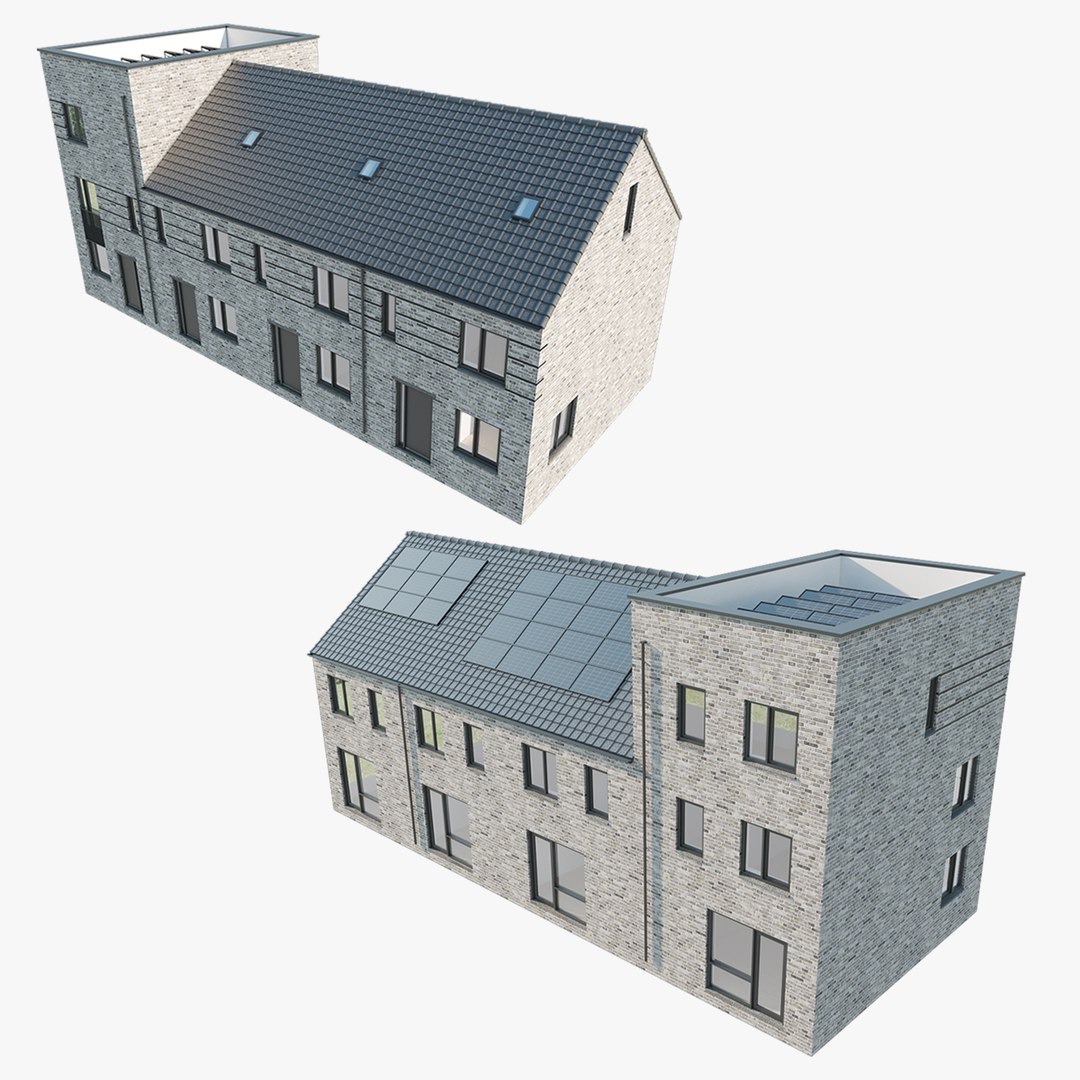 3D Modern Apartment Building 2 Model - TurboSquid 2517723