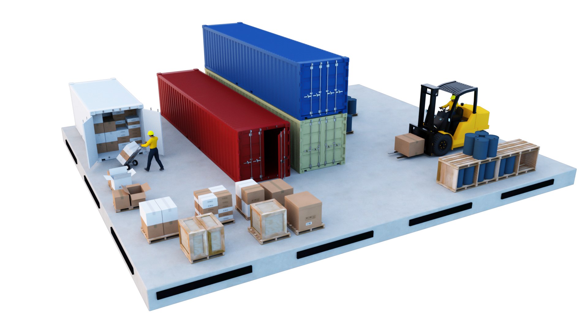 Factory Industrial Container Model - TurboSquid 2176436