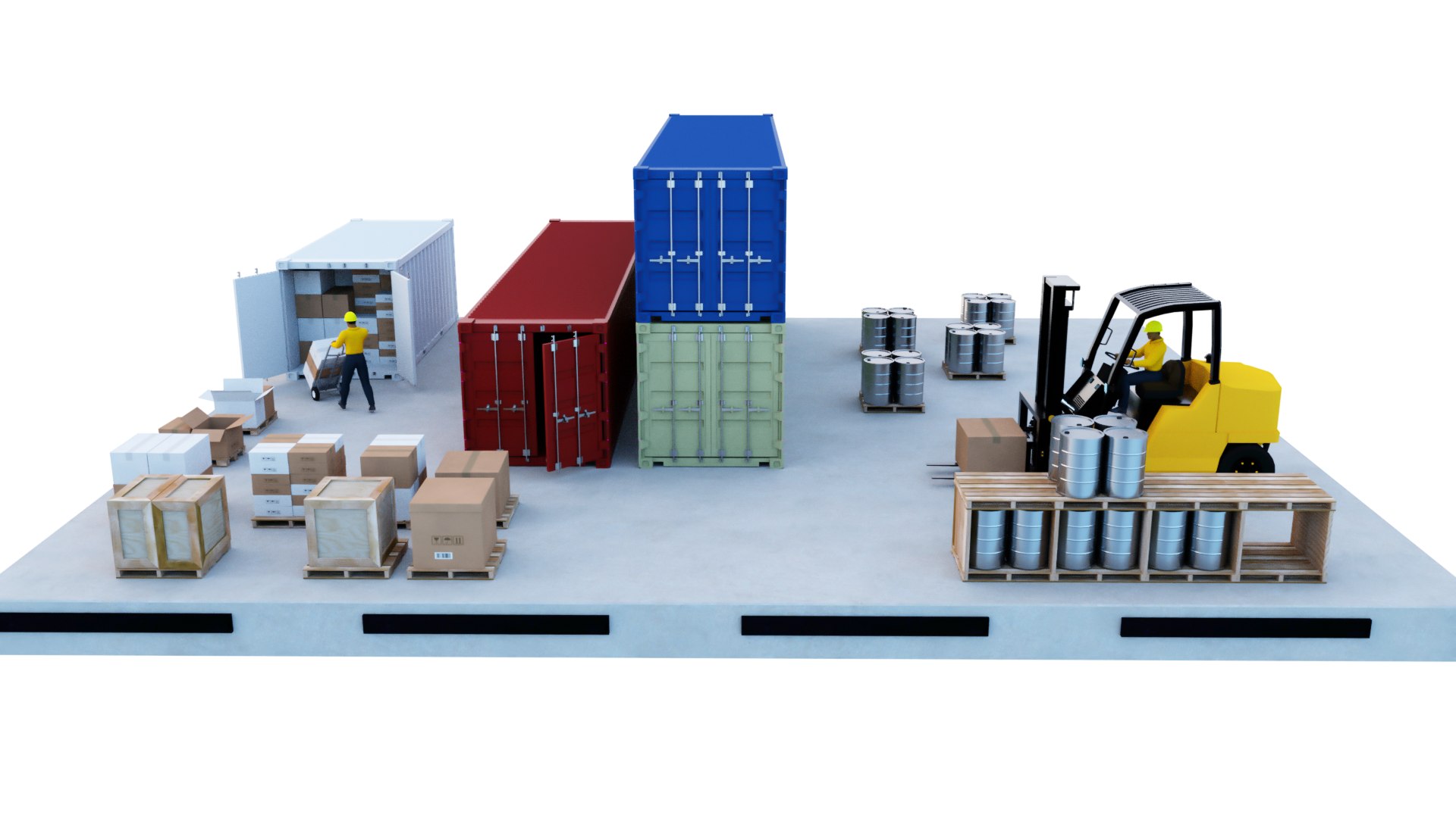 Factory Industrial Container Model - TurboSquid 2176436