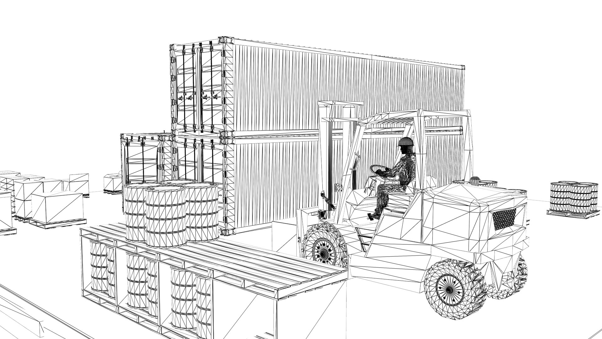 Factory Industrial Container Model - TurboSquid 2176436