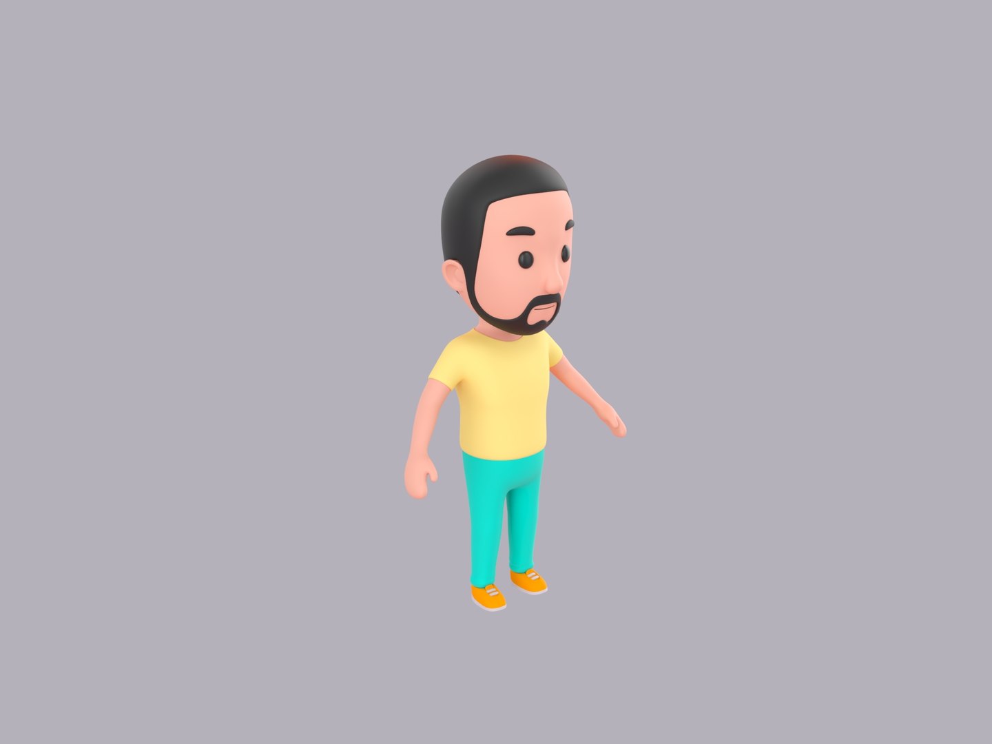 Cartoon Male Character Rigged 034 3D - TurboSquid 2375289
