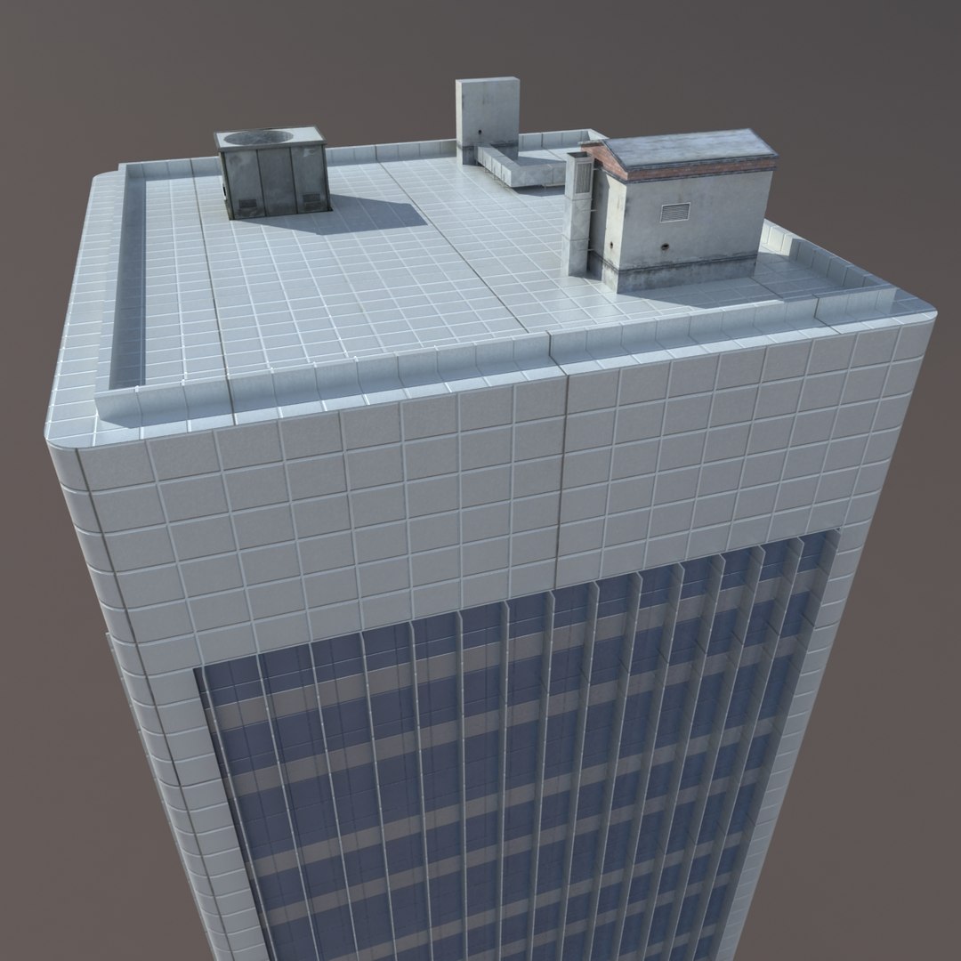 3d Model Of High-rise Modelled