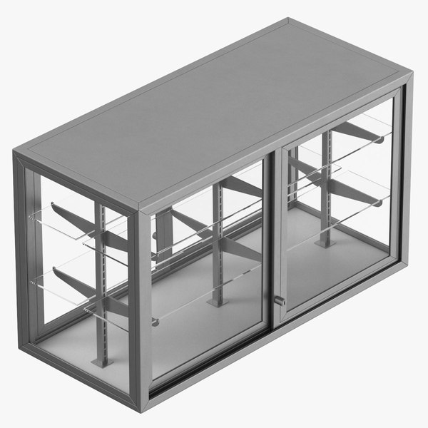 modelo 3d Mostrador de exhibición superior de vidrio 03 - TurboSquid ...