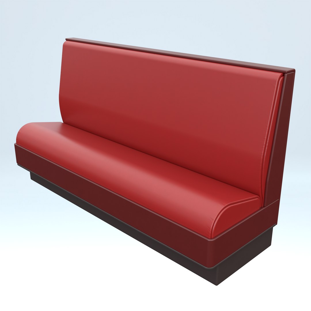 3D Diner Bench - TurboSquid 2400764