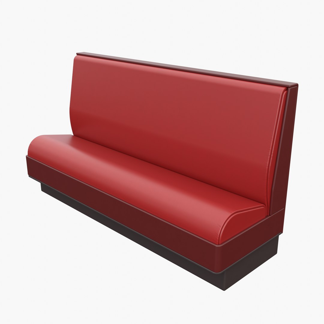 3D Diner Bench - TurboSquid 2400764