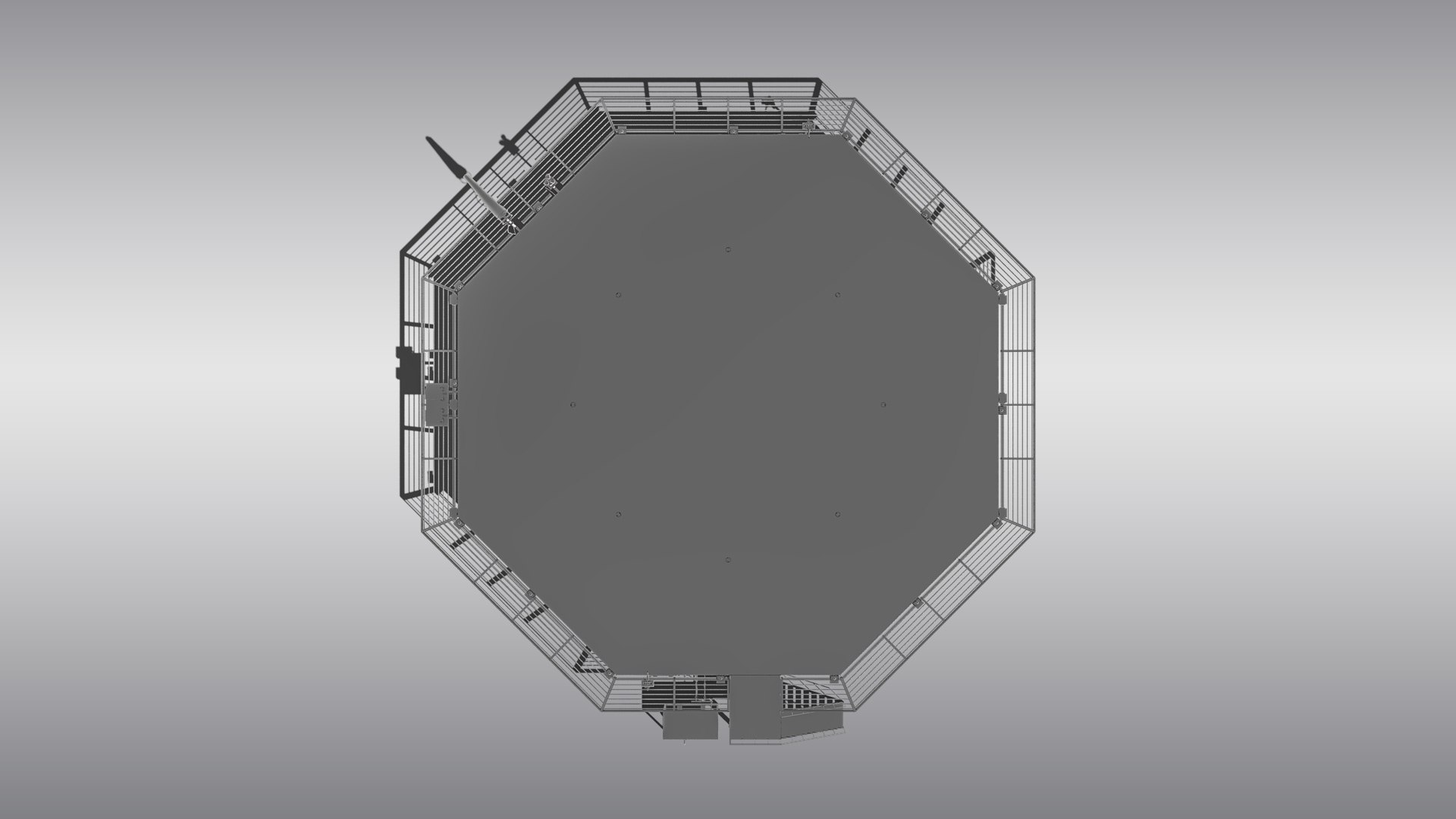 Octagonal Heliport 3D Model - TurboSquid 1606534