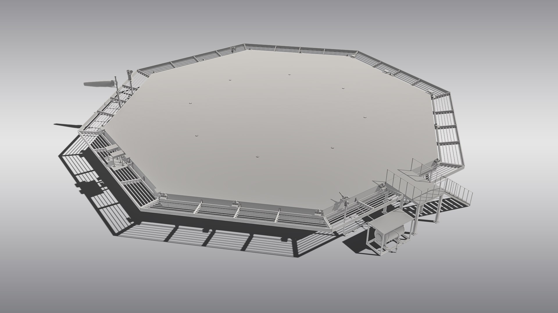 Octagonal Heliport 3D Model - TurboSquid 1606534