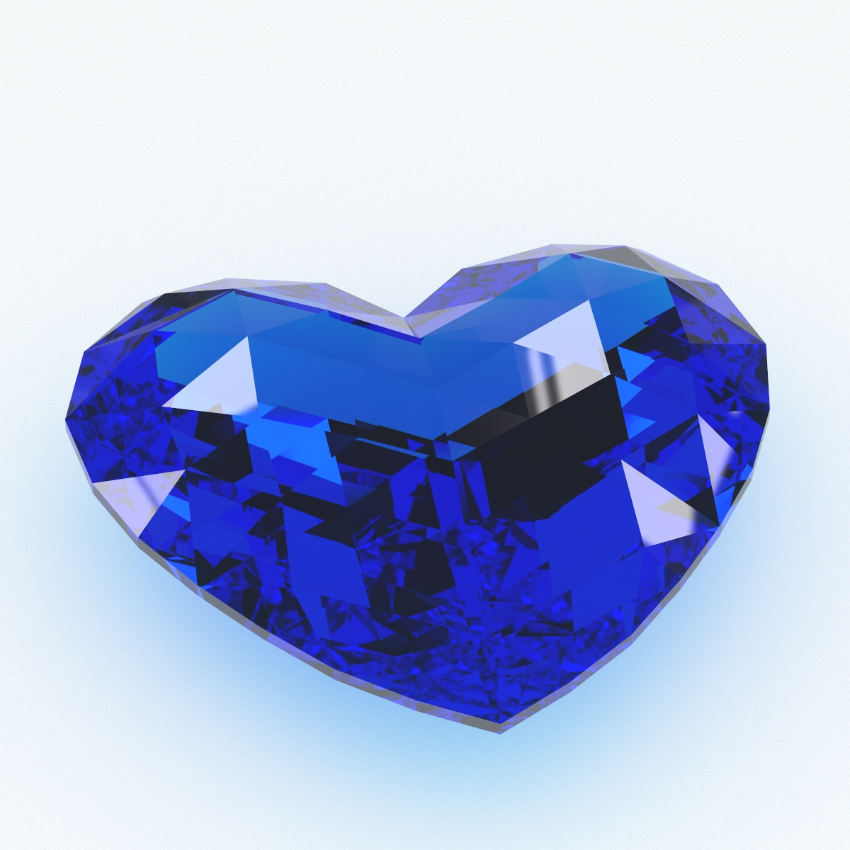 Heart shaped gemstone v3 3D model - TurboSquid 1389972