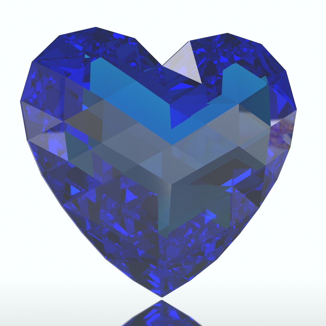 Heart Shaped Gemstone V3 3D Model - TurboSquid 1389972