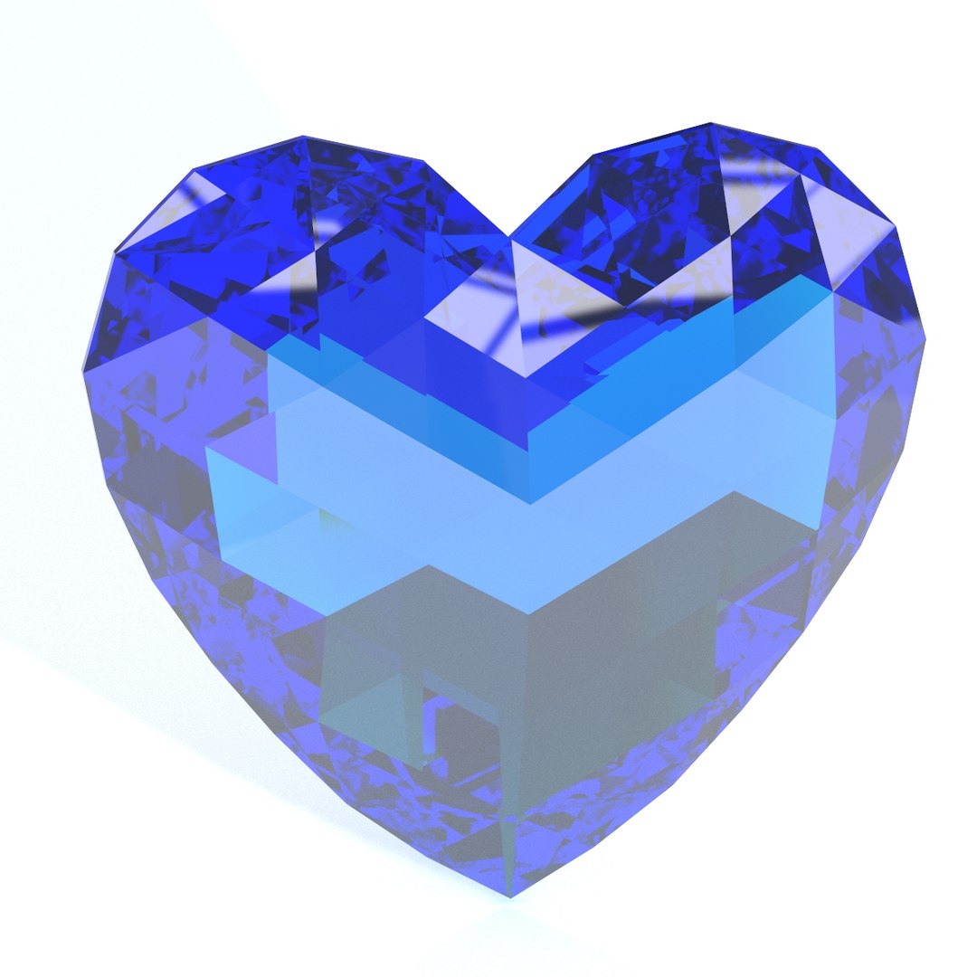 Heart Shaped Gemstone V3 3D Model - TurboSquid 1389972