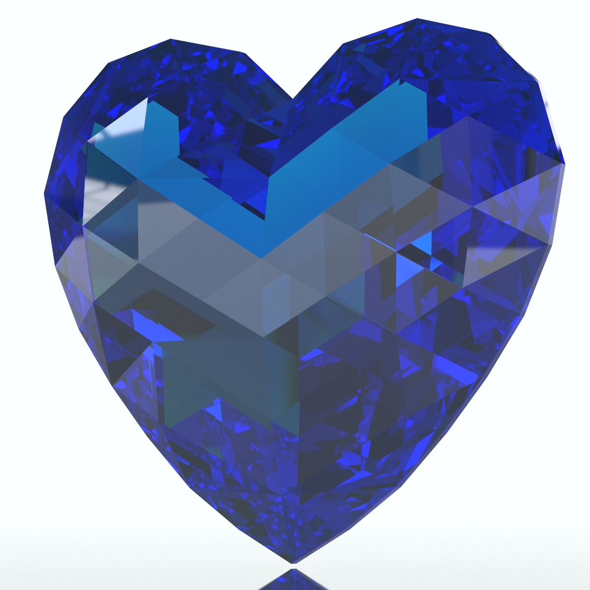 Heart shaped gemstone v3 3D model - TurboSquid 1389972
