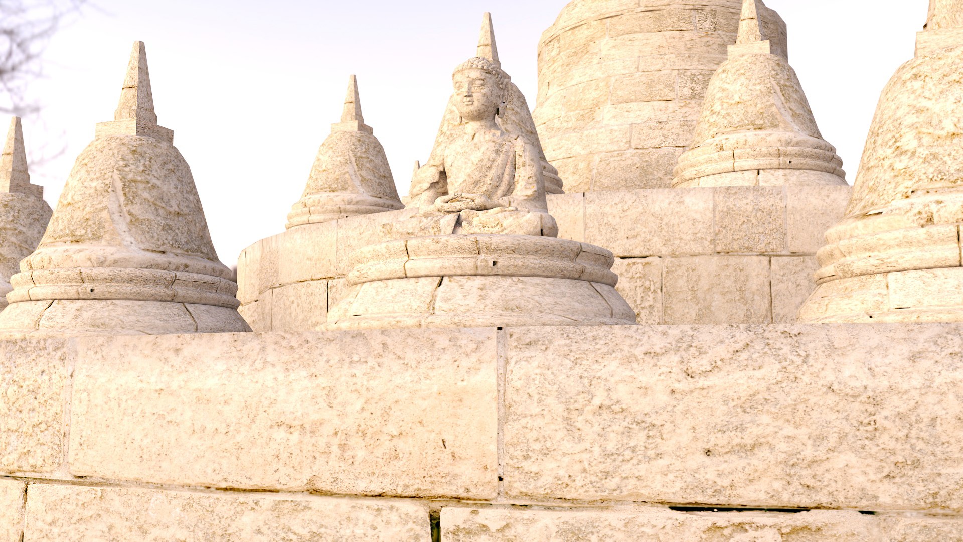 Borobudur Temple 3D Model - TurboSquid 1985113