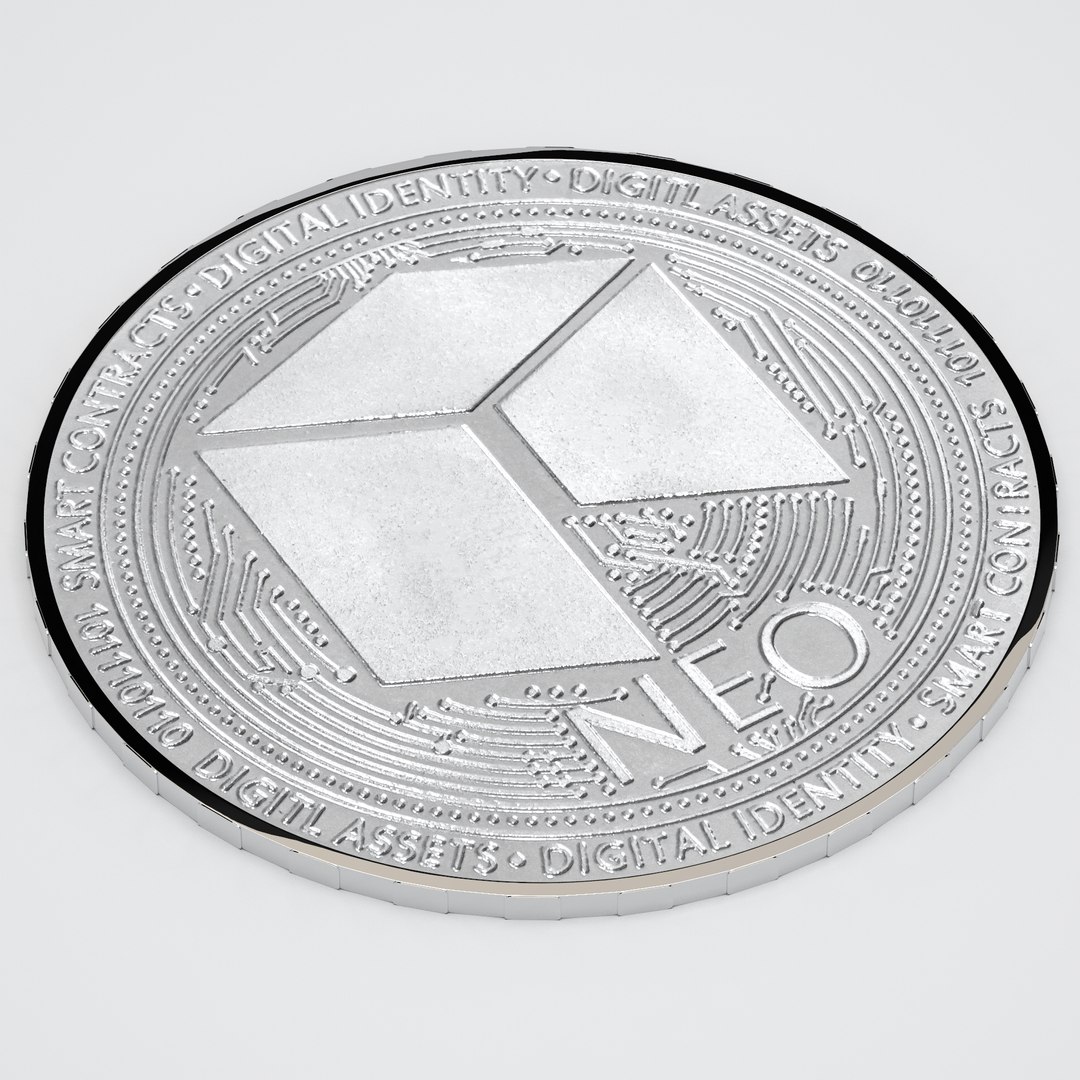 3D Silver NEO Coin - TurboSquid 2399156