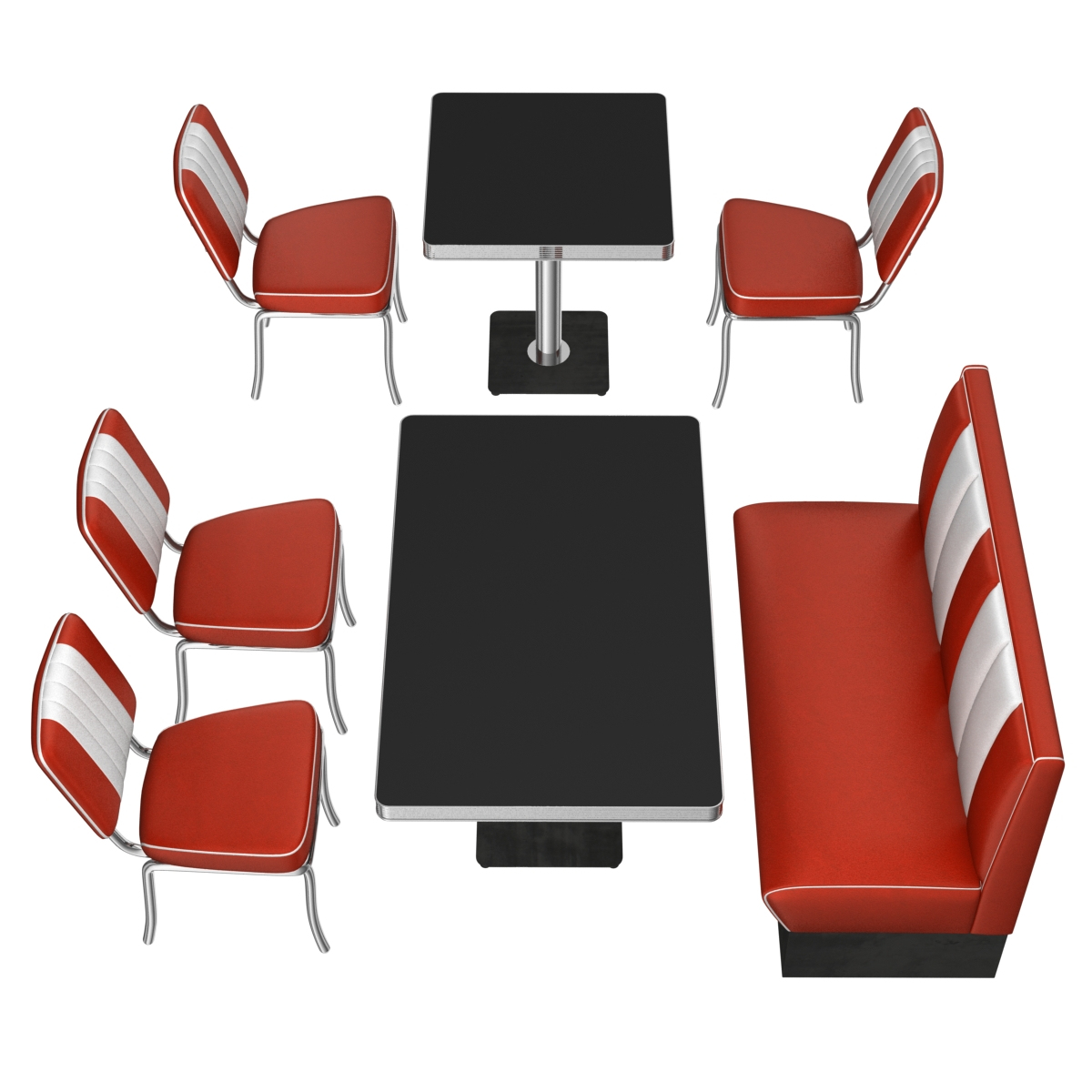 3d model 50 s style diner