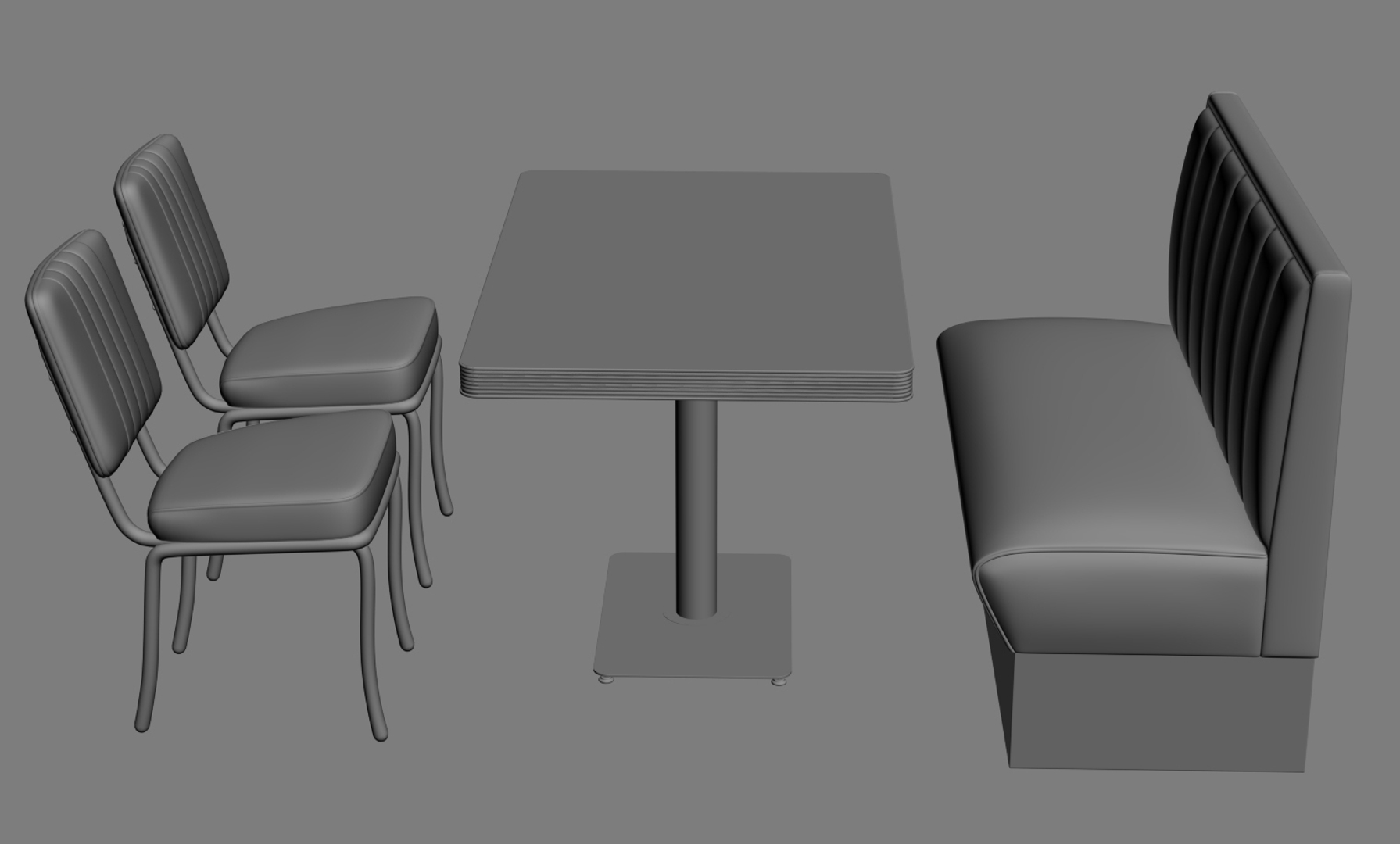 3d model 50 s style diner