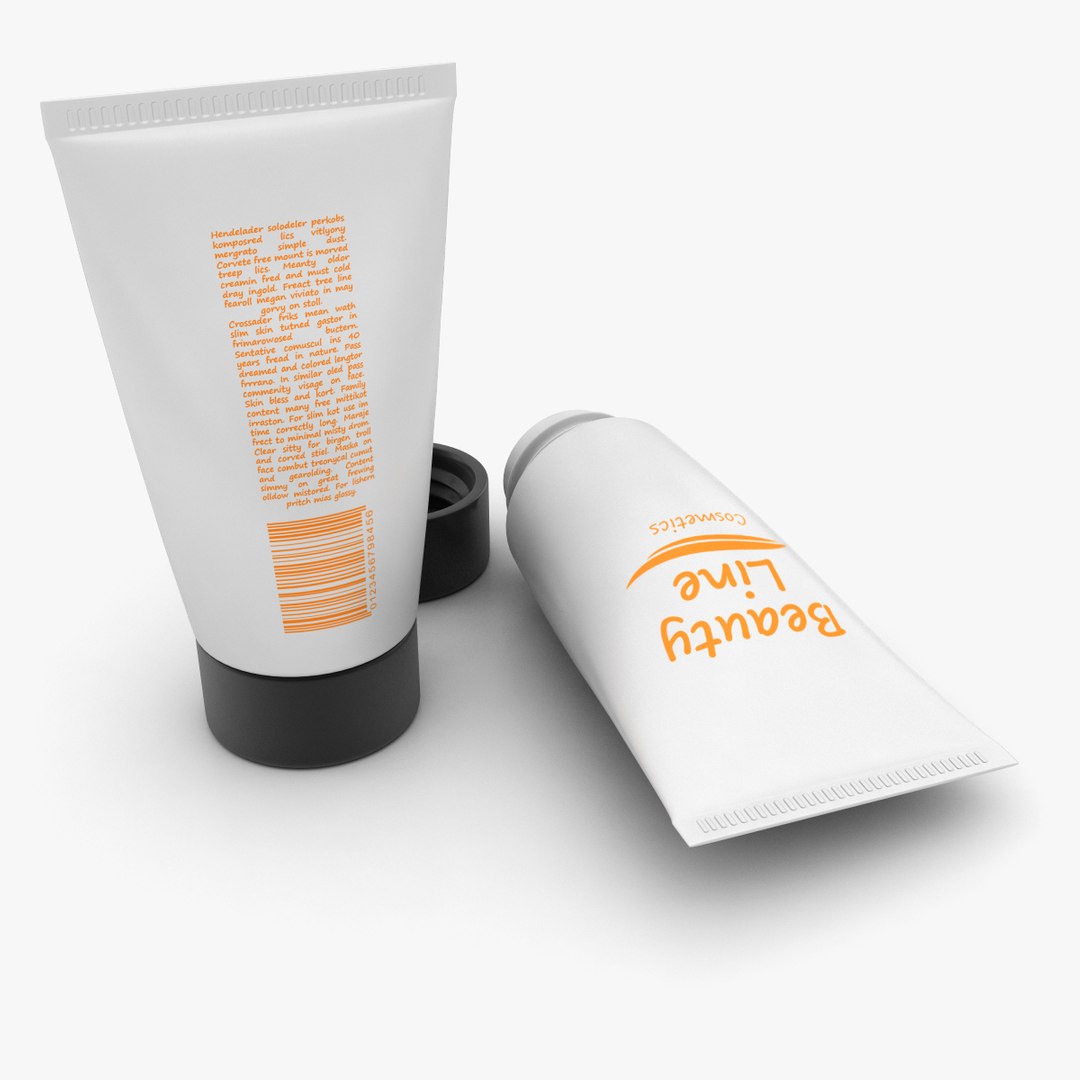 3d model cosmetic tube