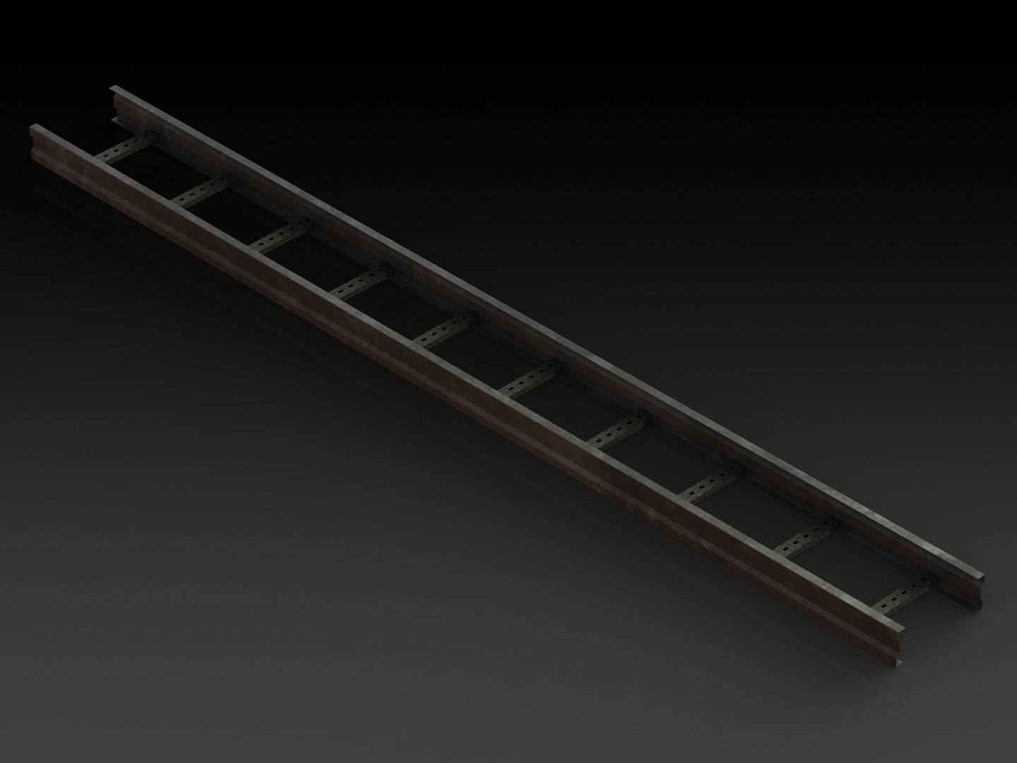 Standard Steel Ladder Type Cable Trays 3D Model - TurboSquid 2176363