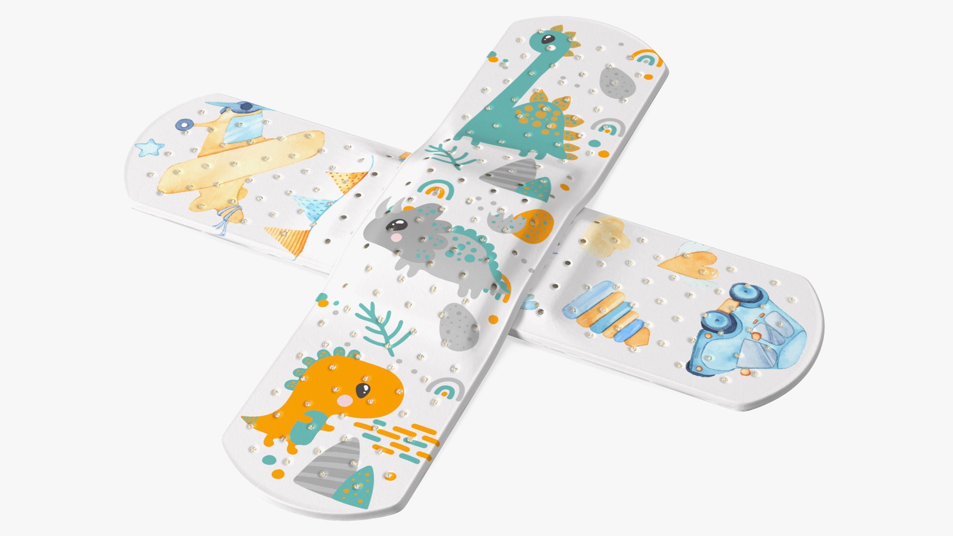 3D Cross Band Aid For Kids - TurboSquid 1935091