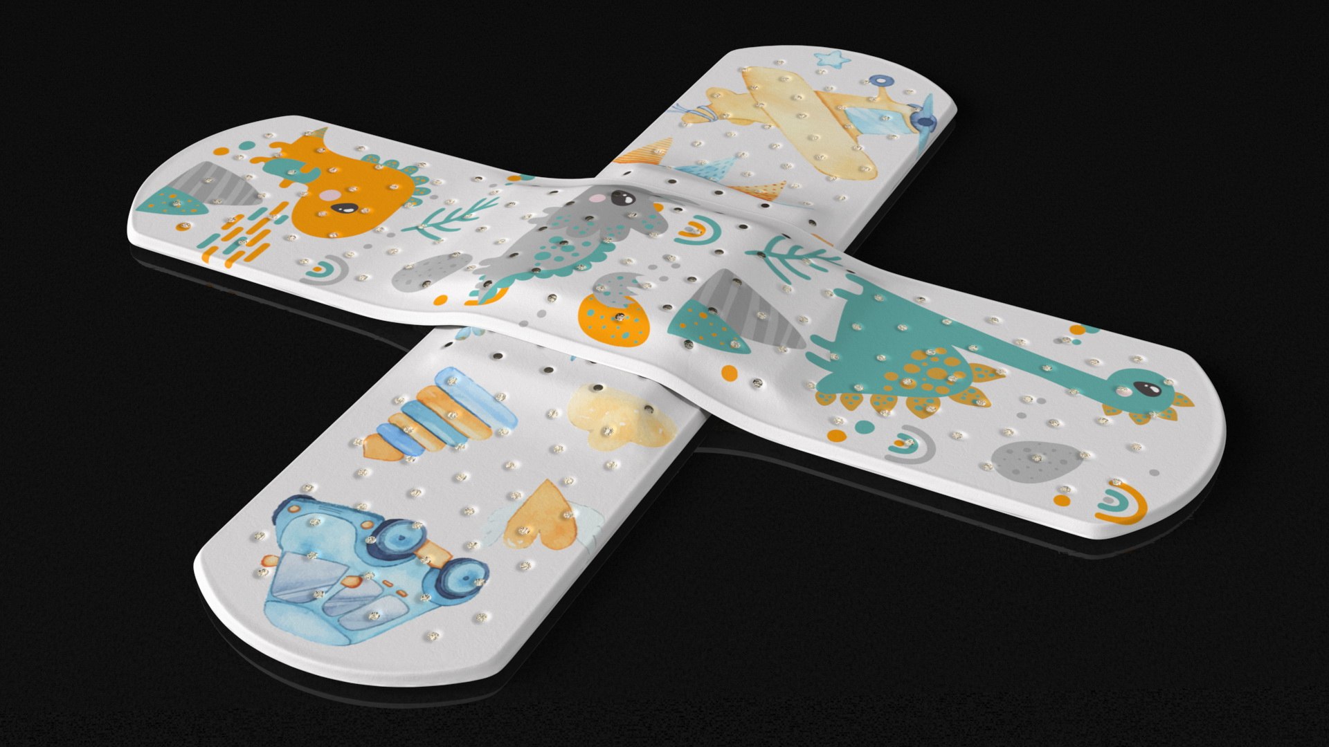 3D Cross Band Aid For Kids - TurboSquid 1935091