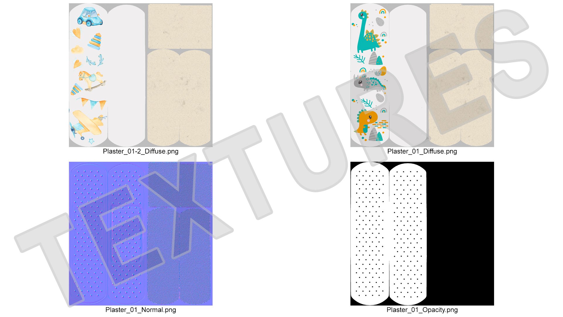 3D Cross Band Aid For Kids - TurboSquid 1935091