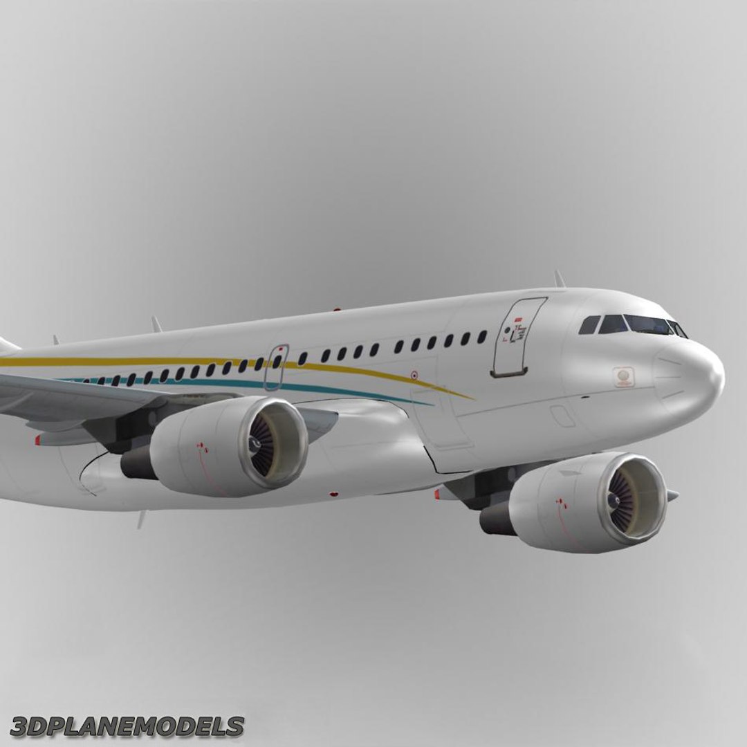 Airbus A318 Private A-318 3d Model