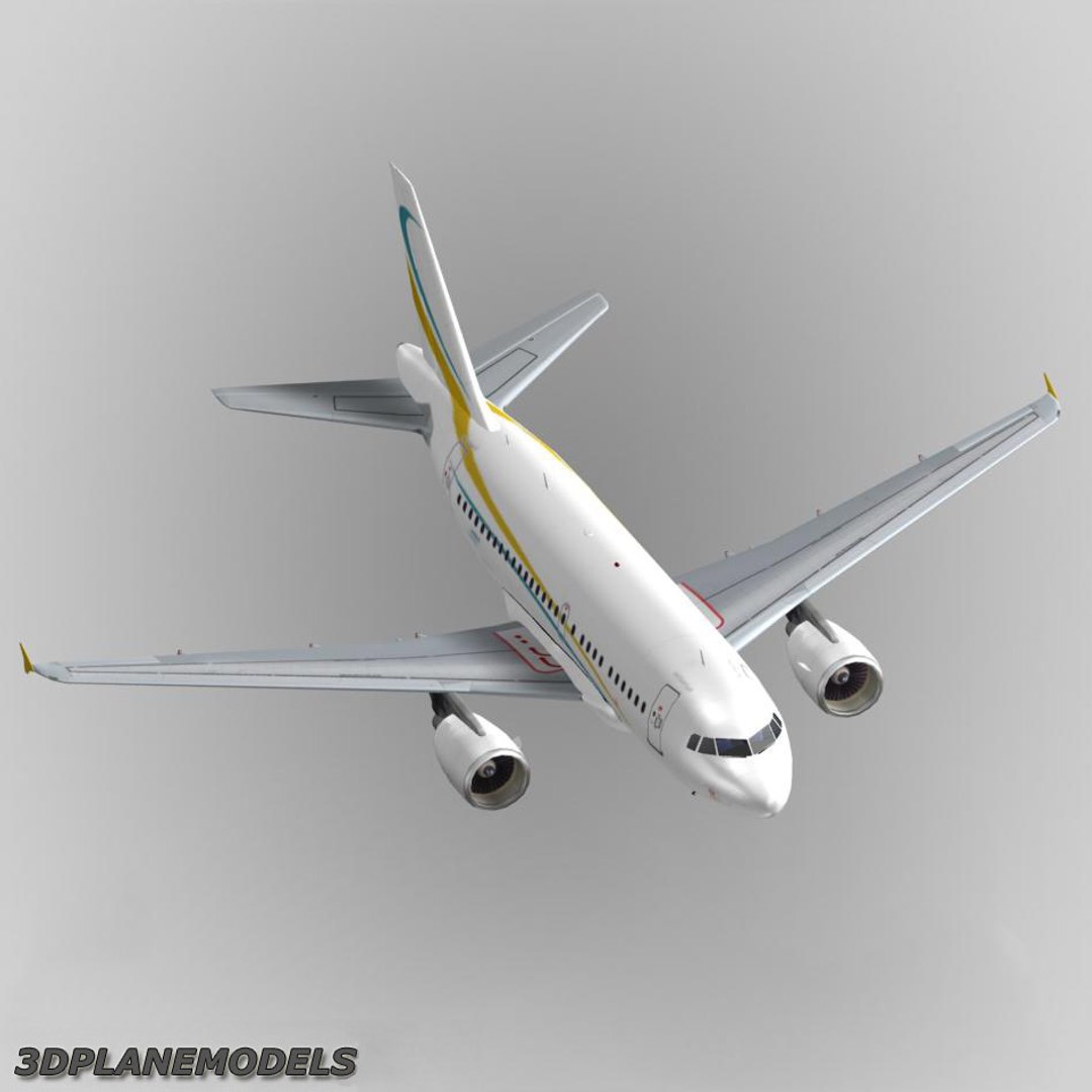 Airbus A318 Private A-318 3d Model