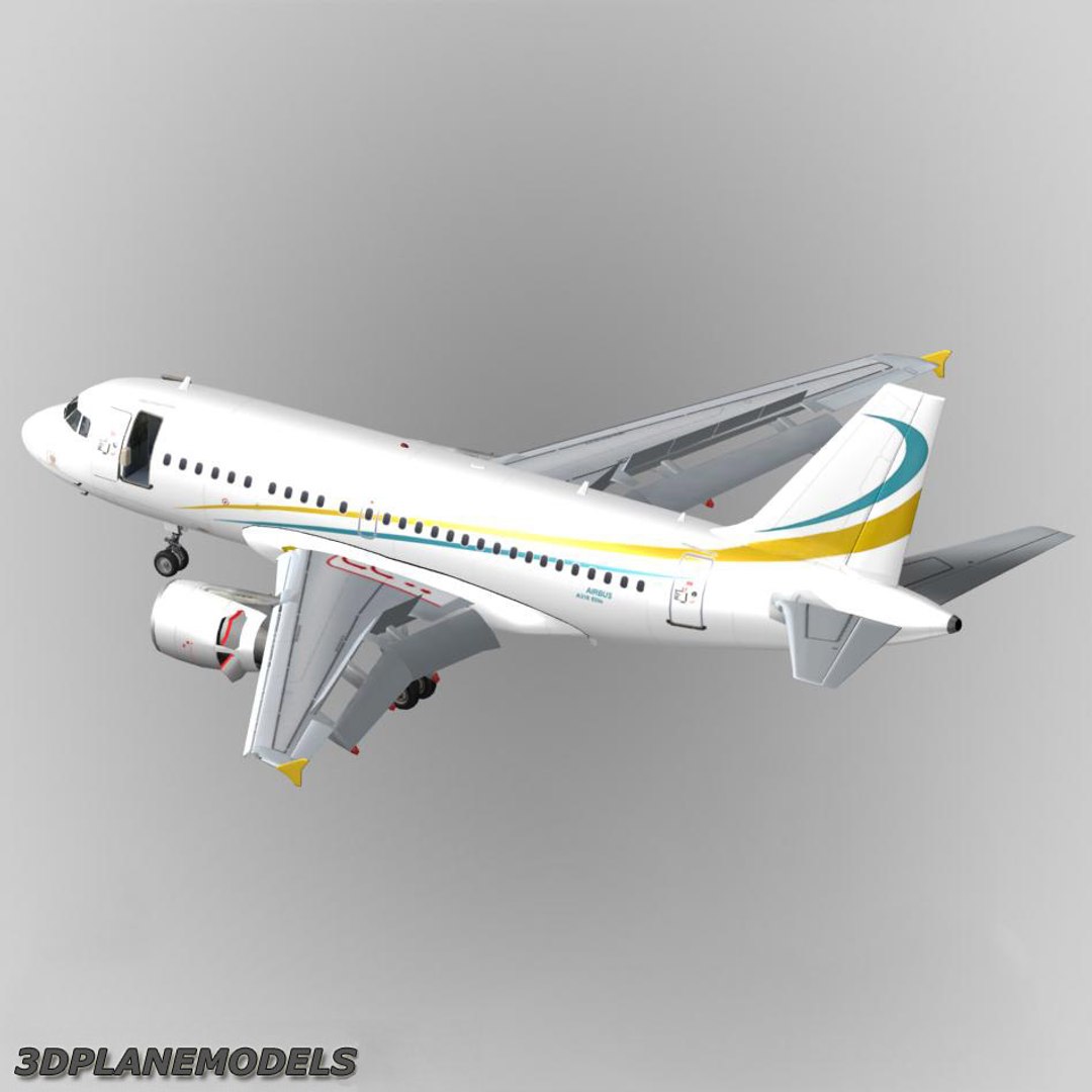 Airbus A318 Private A-318 3d Model