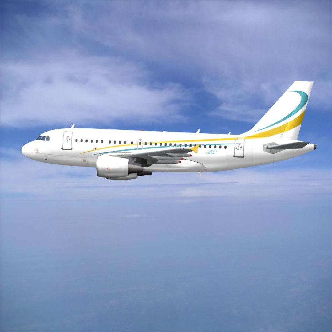 Airbus A318 Private A-318 3d Model