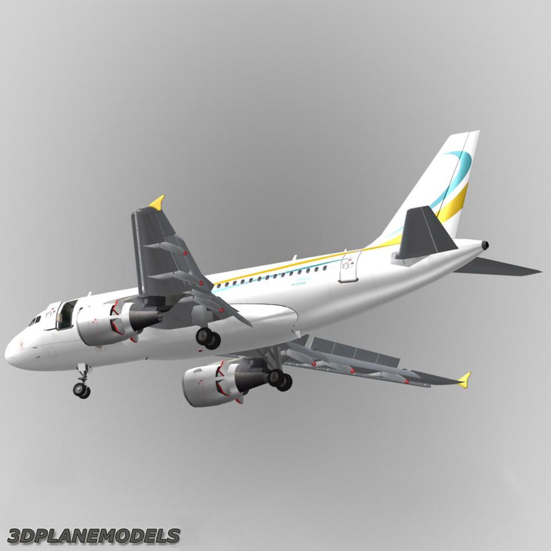 Airbus A318 Private A-318 3d Model