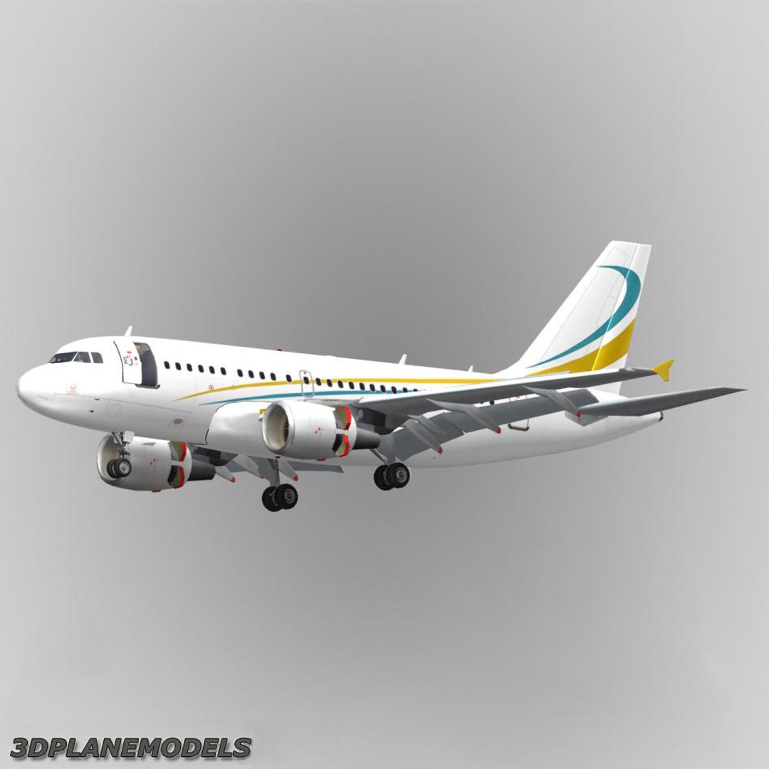Airbus A318 Private A-318 3d Model