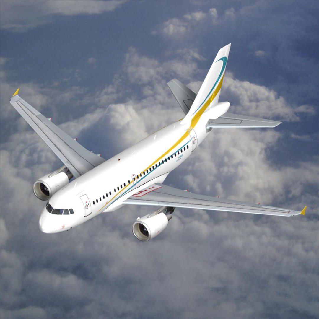 Airbus A318 Private A-318 3d Model