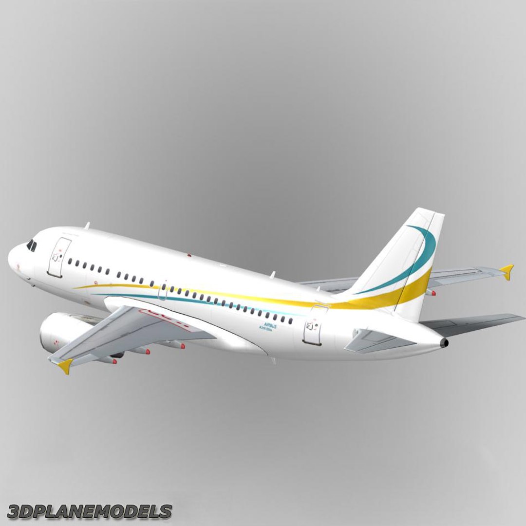 Airbus A318 Private A-318 3d Model